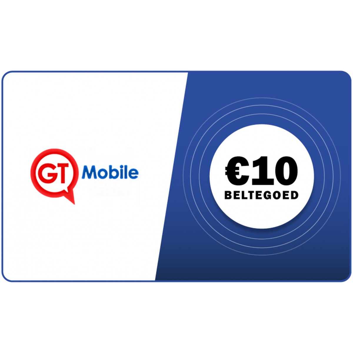 GT Mobile €10 beltegoed kopen? Direct geleverd