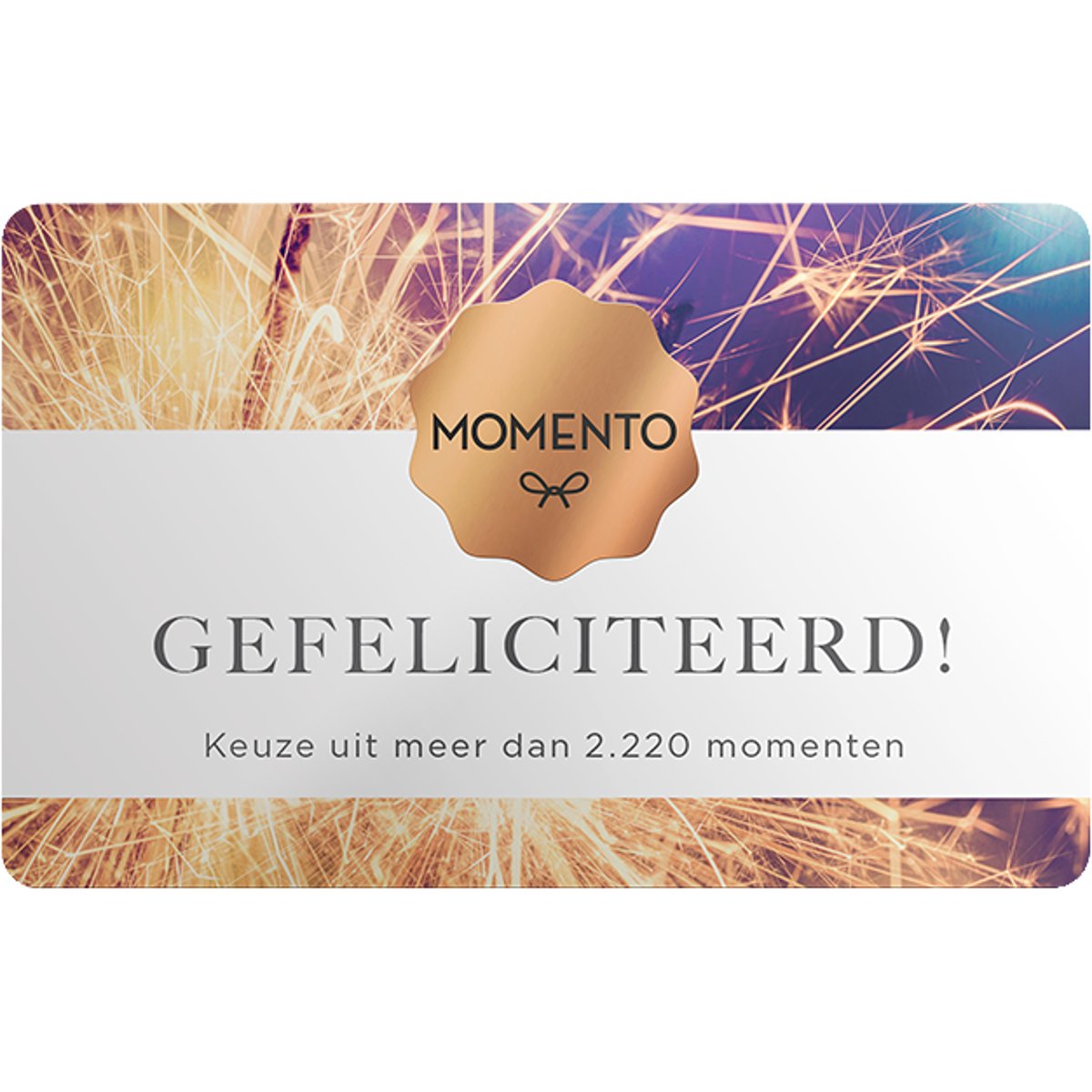 Momento 'Gefeliciteerd' cadeaukaart code kopen?