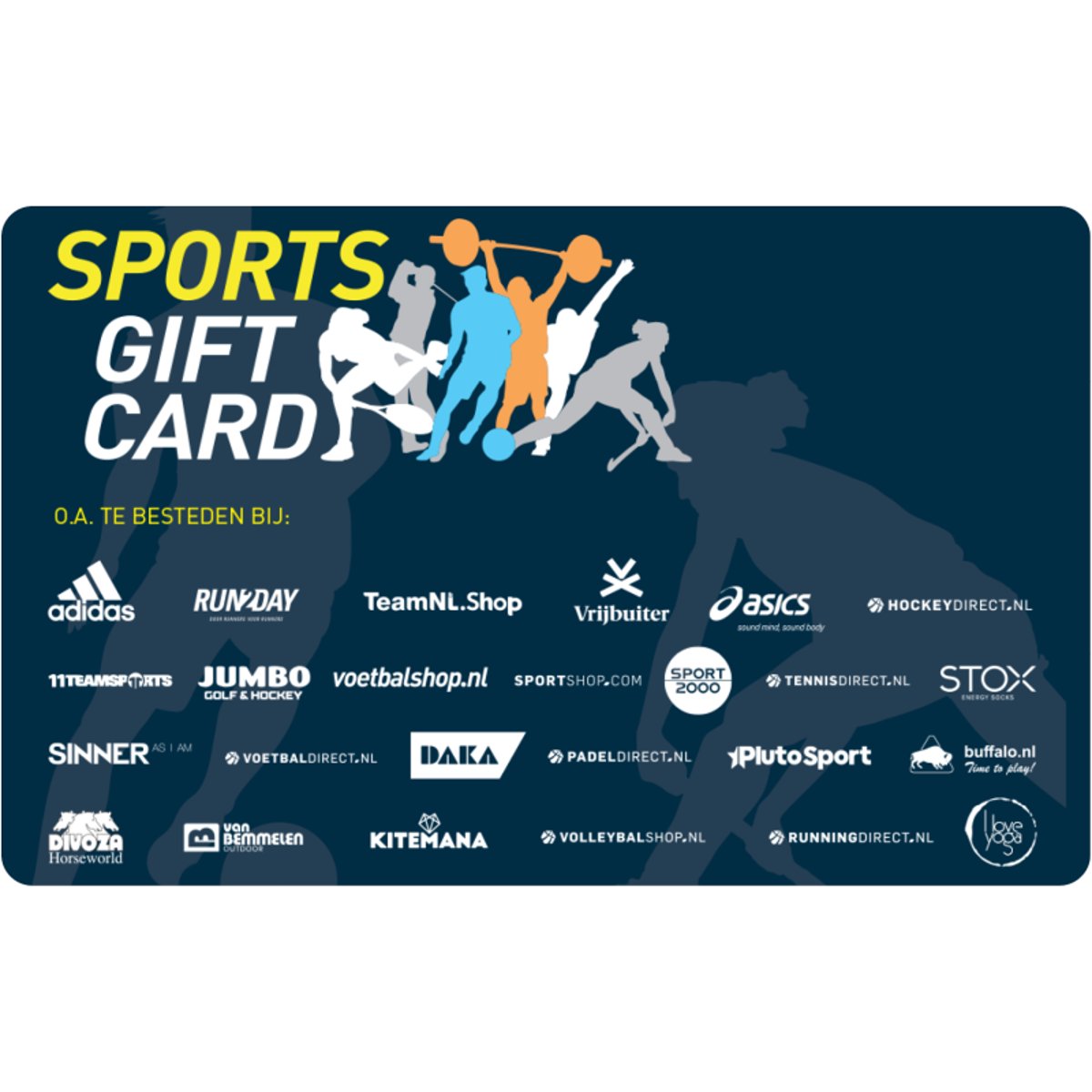 Sports Gift Card kopen? Digitaal geleverd
