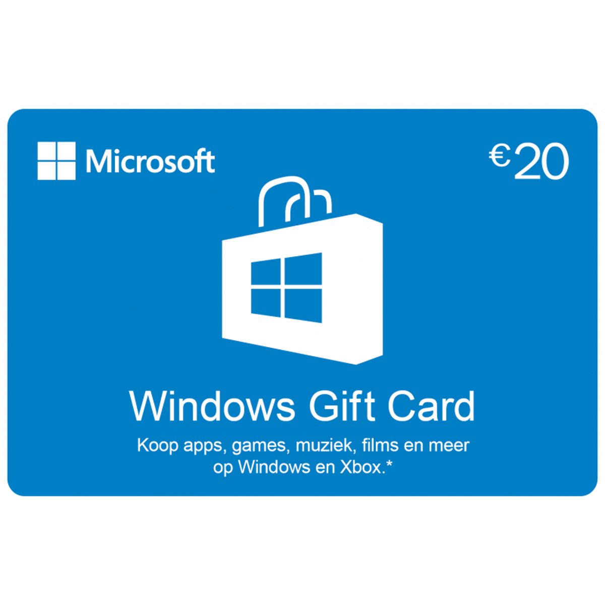 Windows Gift Card €20 kopen? Direct geleverd