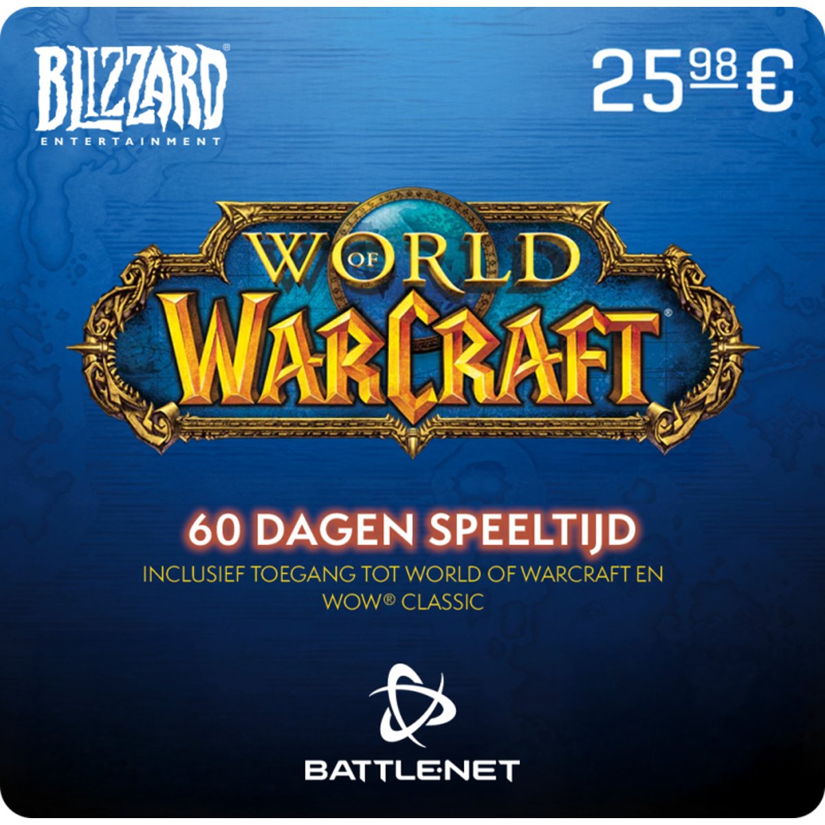 WoW Game Time kopen? 60 dagen tegoed, direct geleverd