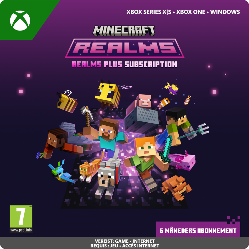 Minecraft Realms Plus 6 maanden kopen? Direct geleverd | KaartDirect.nl